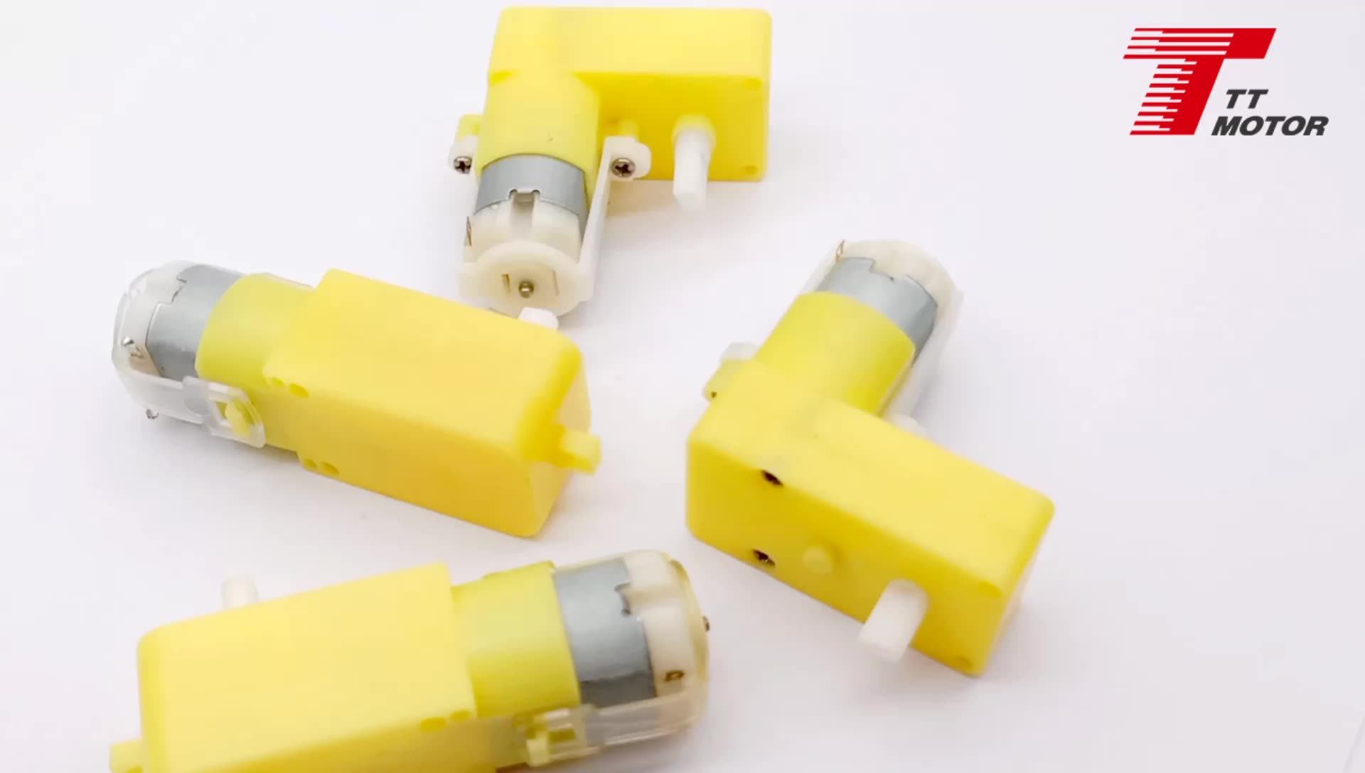 Yellow Tt Motor 3v 5v Dc Gear Motor With Plastic Gearbox For Toy Car ...
