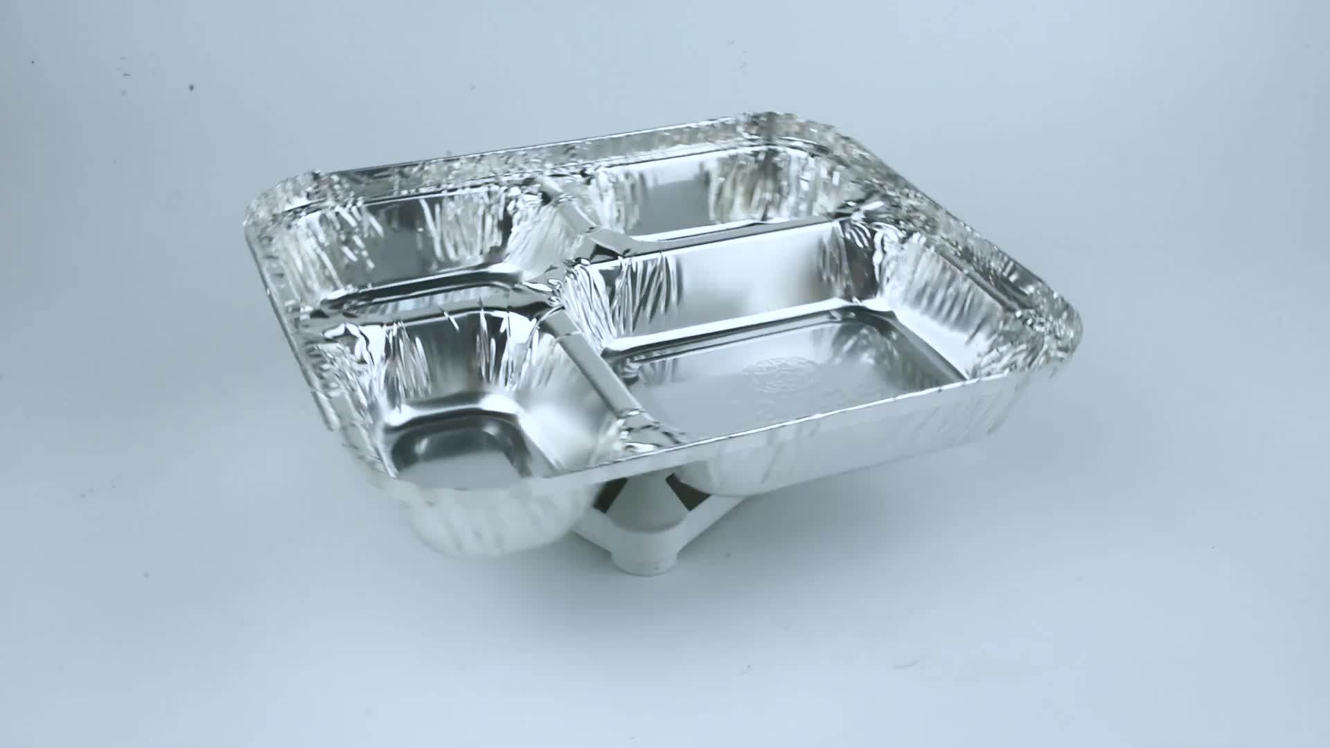 4 Compartment Foil Pan Partition Aluminum Foil Food Casseroles ...
