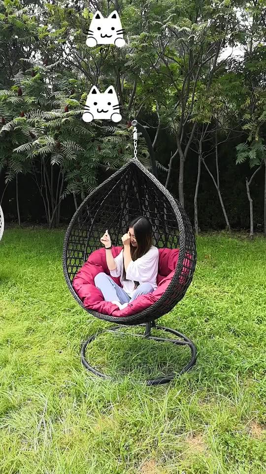 Cheap Round Balcony Garden Swing Chair Outdoor Furniture Patio Swings ...