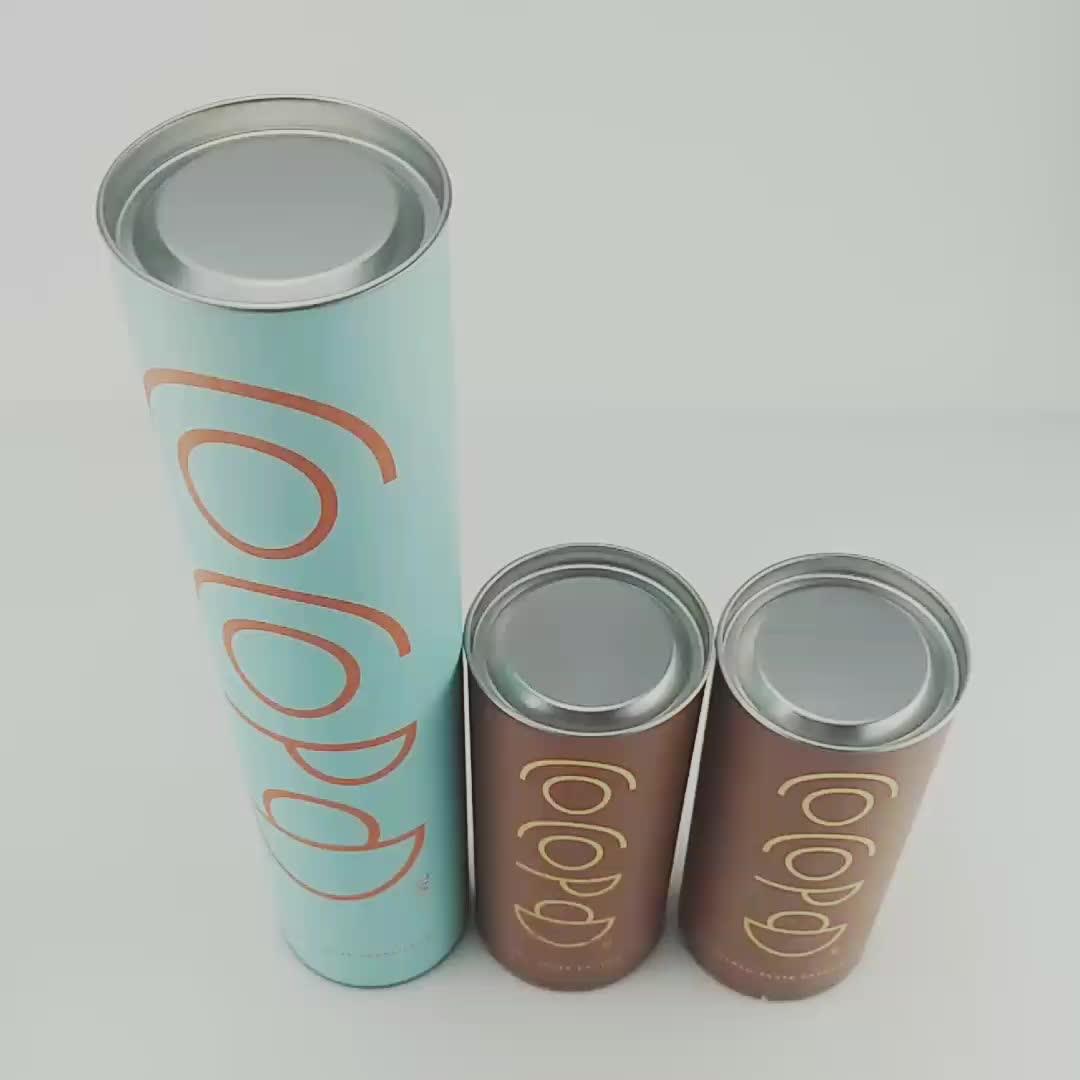 Cylinder Packaging Cardboard Box With Metal Lid - Buy Cylinder ...