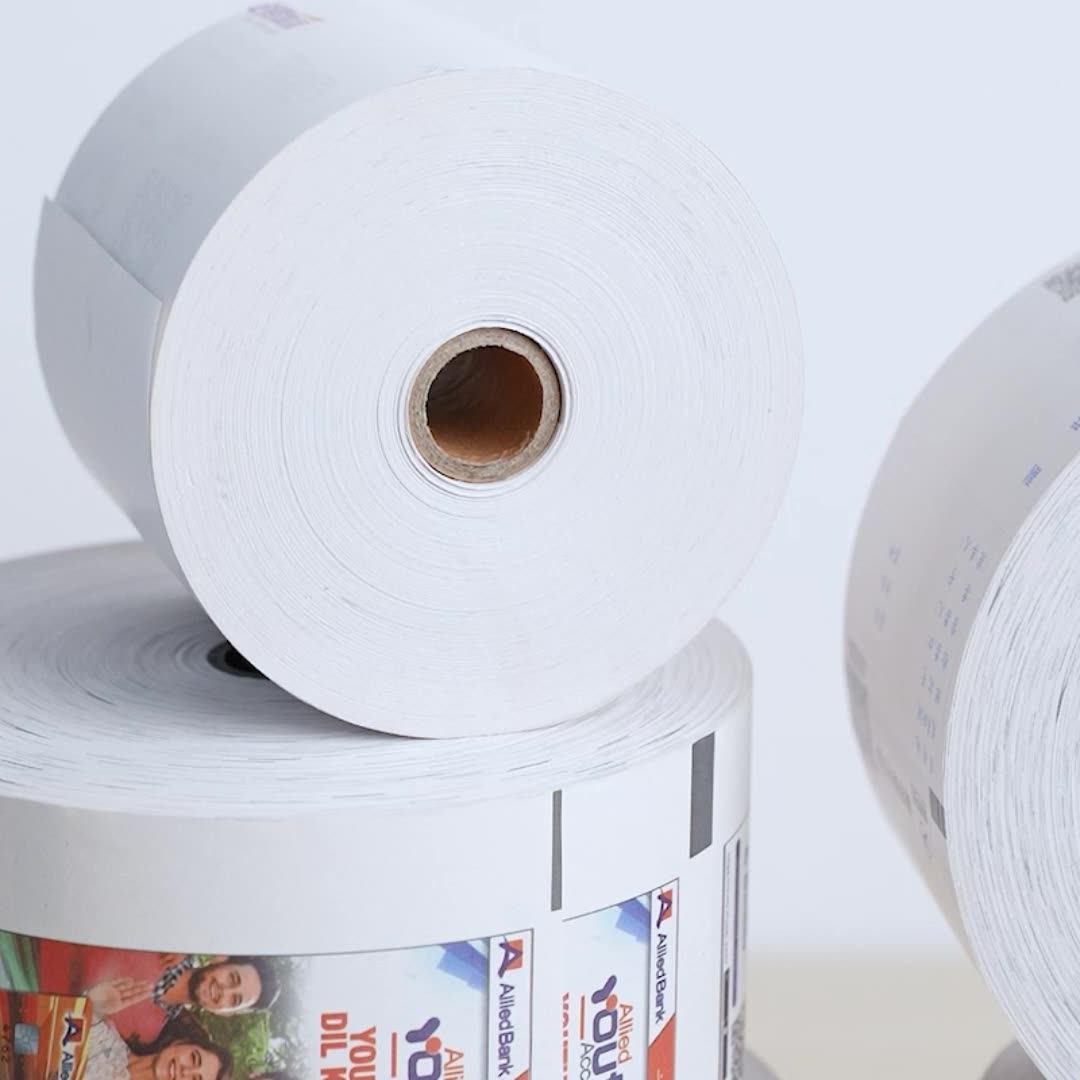 Papel Termico Pos Terminal Blank Thermal Paper Rolls Cash 70gsm ...