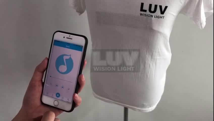 Wholesale China Werable Wireless Custom Flash Programmable Led T Shirt ...