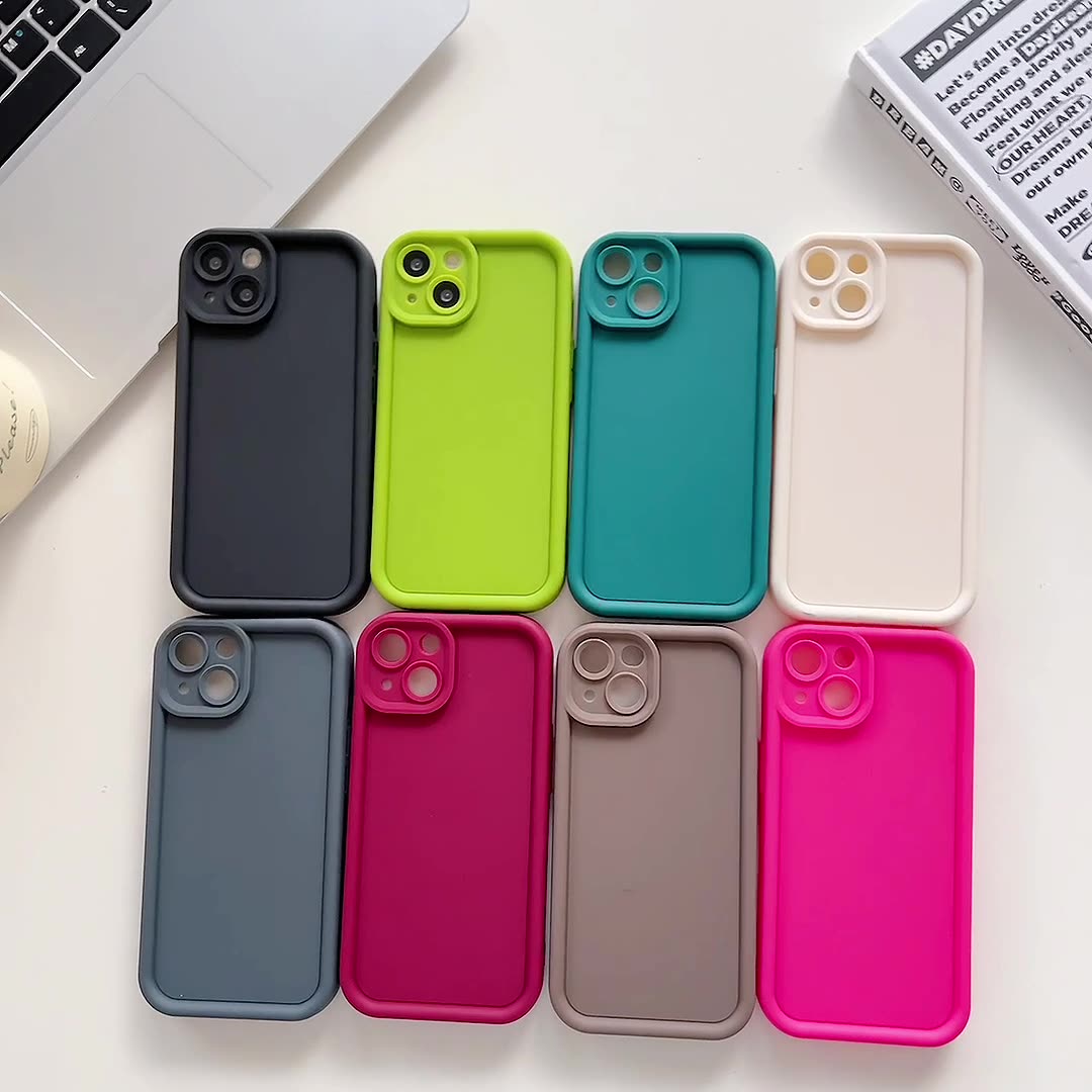 适用vivos20金刚砂手机壳纯色tpu素材IQOOZ8X防摔手机保护套-阿里巴巴