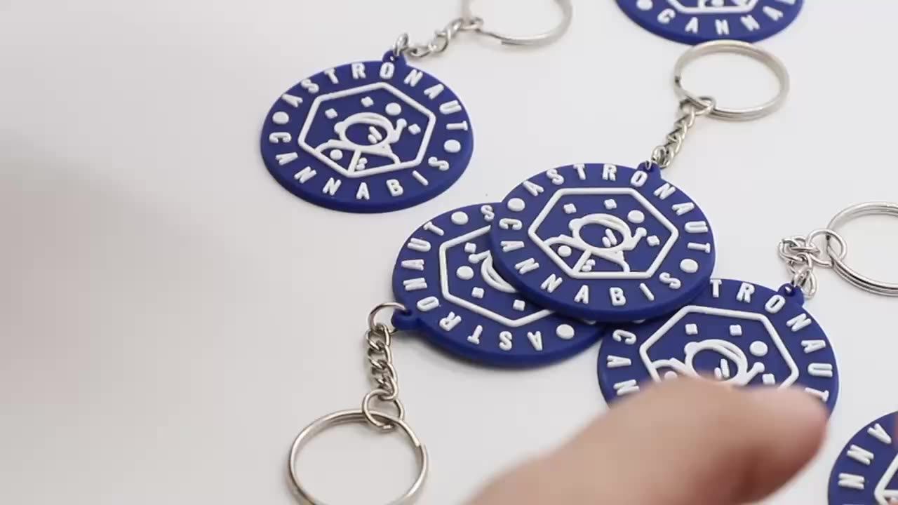 Wholesale Custom 2d Soft White Letters And Patterns Rubber Keychain ...