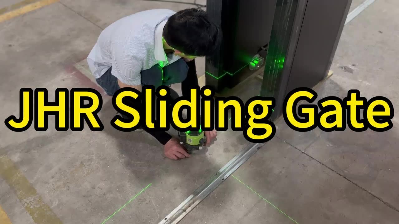 Jhr Aluminum Slat Fence Gate Aluminum Louver Gate Sliding Louver ...