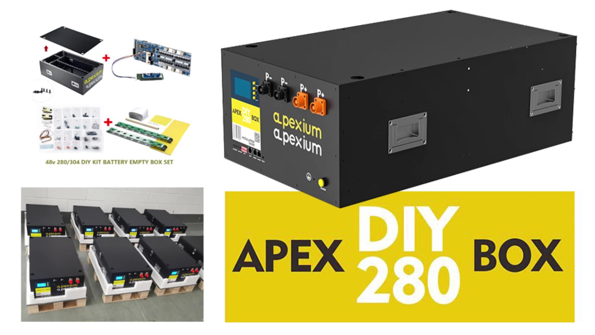 Apexium Customized 24v 48v 280ah Lifepo4 Battery Box 15kwh Apex 16s Ev ...
