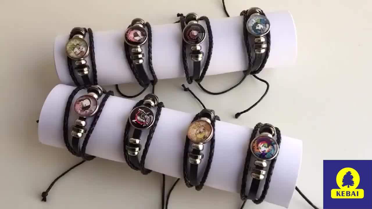 48 Color Anime Demon Slayer Kimetsu No Yaiba Alloy Glass Gem Pendant ...