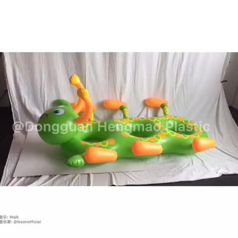 Inflatable Animal Float Green 3 Ring Inflatable Caterpillar Float - Buy ...