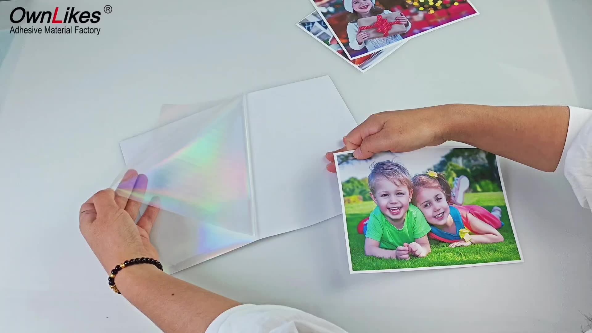 Holographic Overlay Film A4 Lamination Vinyl Sheet Cold Holographic ...