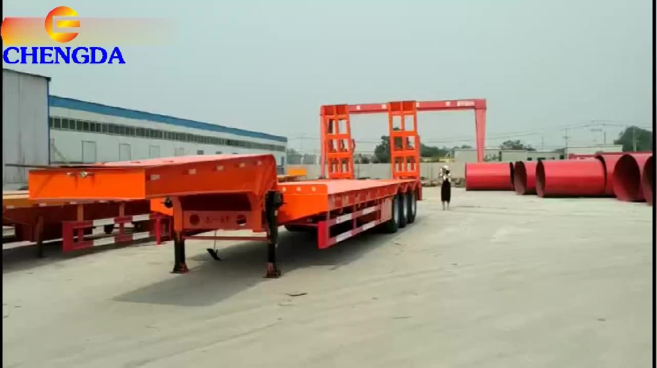 70 Ton 40 Ft 40 Ton Loader Extendable 50 Tons Hydraulic 3 Axle Used ...