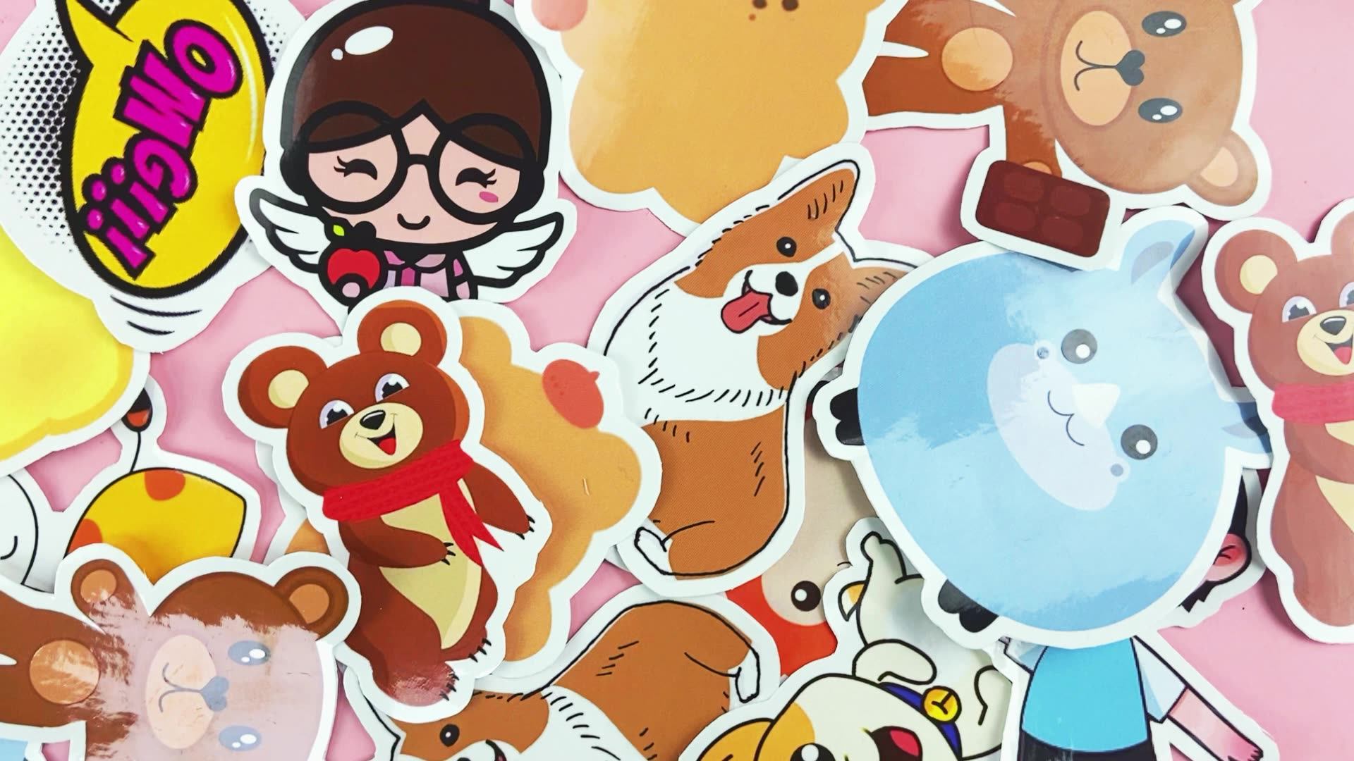 Making Adhesive Label Logo Uv Proof Die Cut Decorative Sticker Printing ...