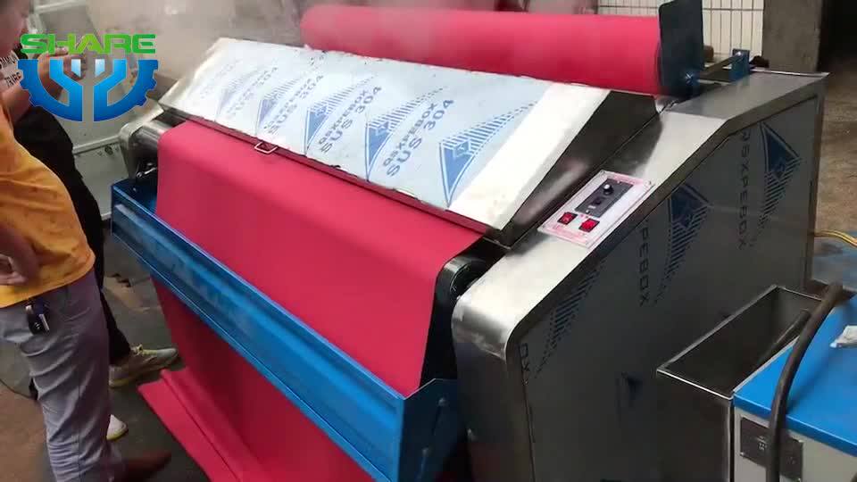 Mini Knitted Fabric Shrinking Shrinkage Belt Reel Steam Setting Machine ...