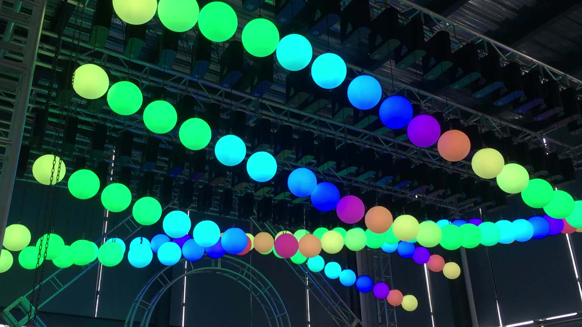 Dmx Flying Winch Led Kinetic Ball Light Kinetic Lighting System - Buy ...