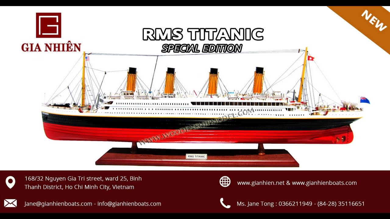 Rms Titanic Special Edition 100l Cm - Wooden Handicraft Ship Model For ...