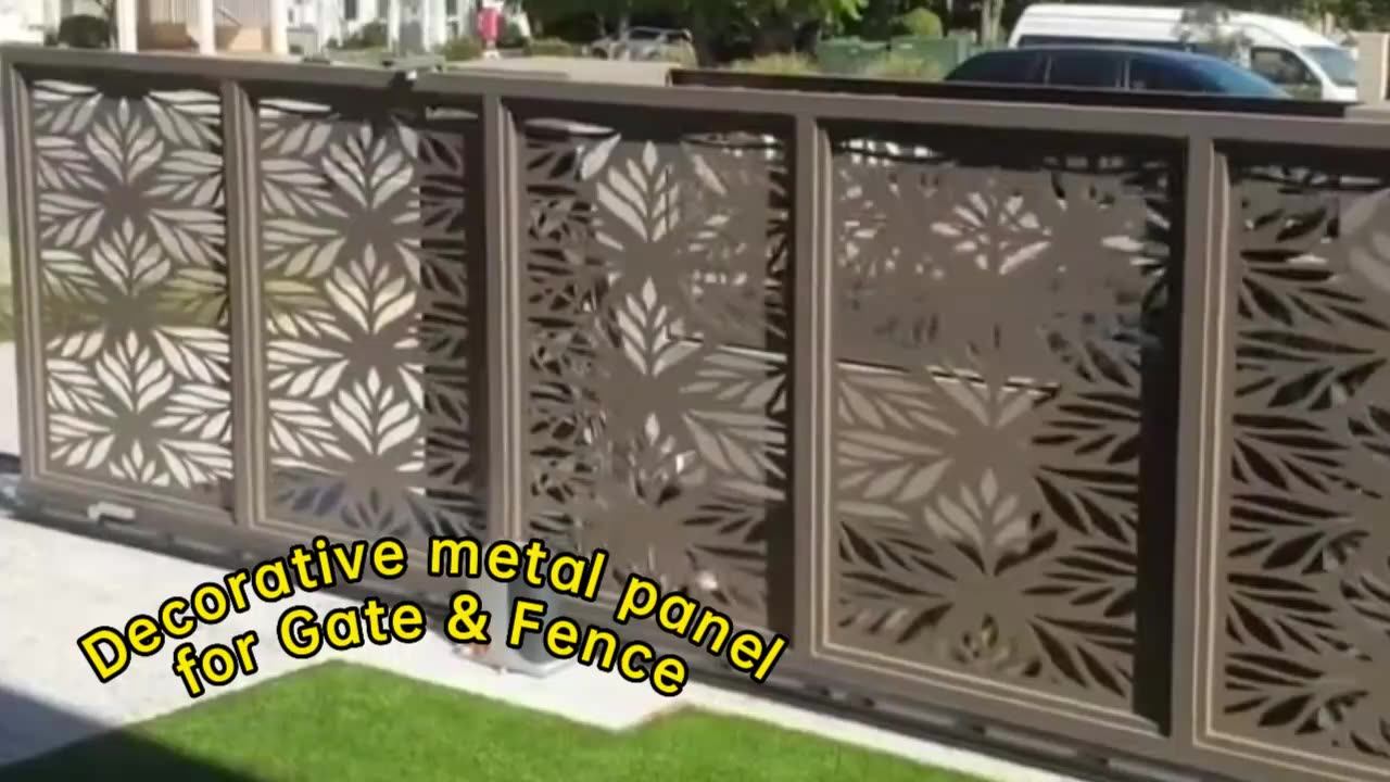 Customized Size Cnc Laser Corten Steel Decorative Privacy Partition ...