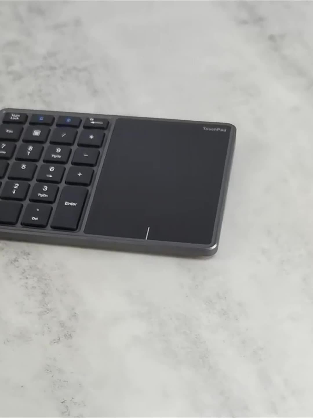 Portable Mini Type C Number Pad 2.4g 22 Keys Wireless Bt Numeric Keyboard Keypad With Touchpad ...