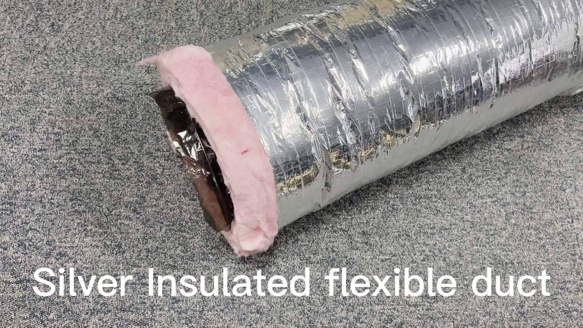 R6 R8 Hvac System Air Conditioning Aluminum Foil Fiberglass Insulated ...