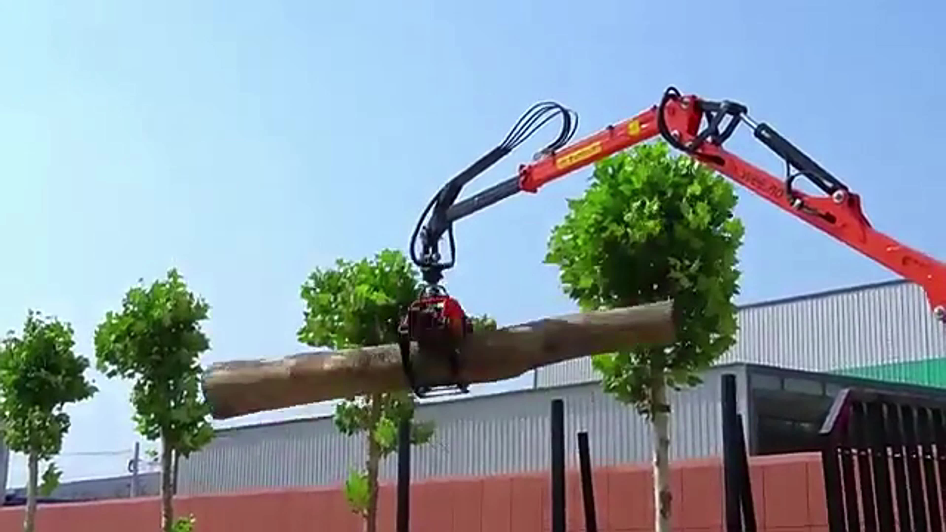 Hydraulic Atv Logs Loading Trailer 4x4 Wood Log Loader Wooden Trailer ...