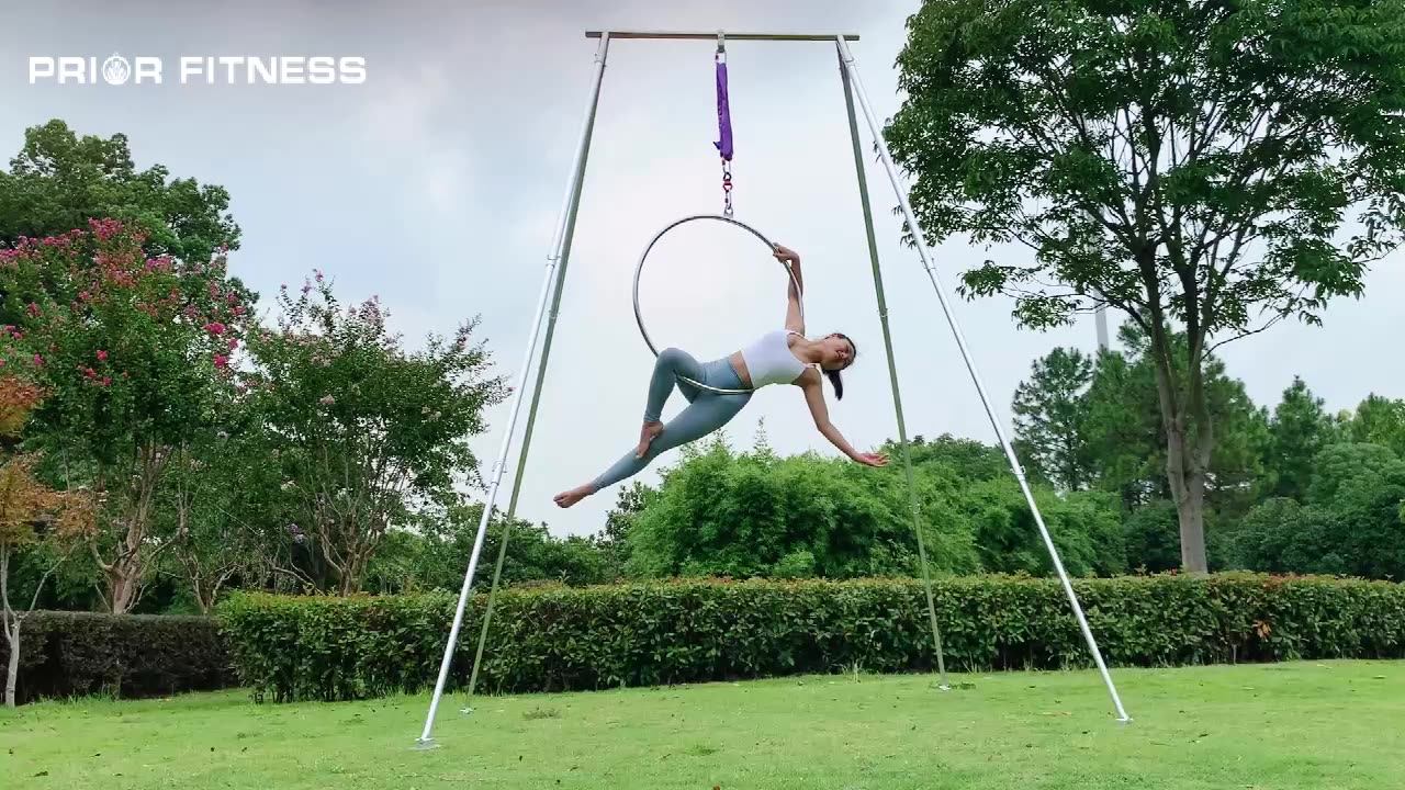 Aérea Lyra De 600 Kg De Acero Inoxidable 95cm 1 Tab Único Punto Yoga ...