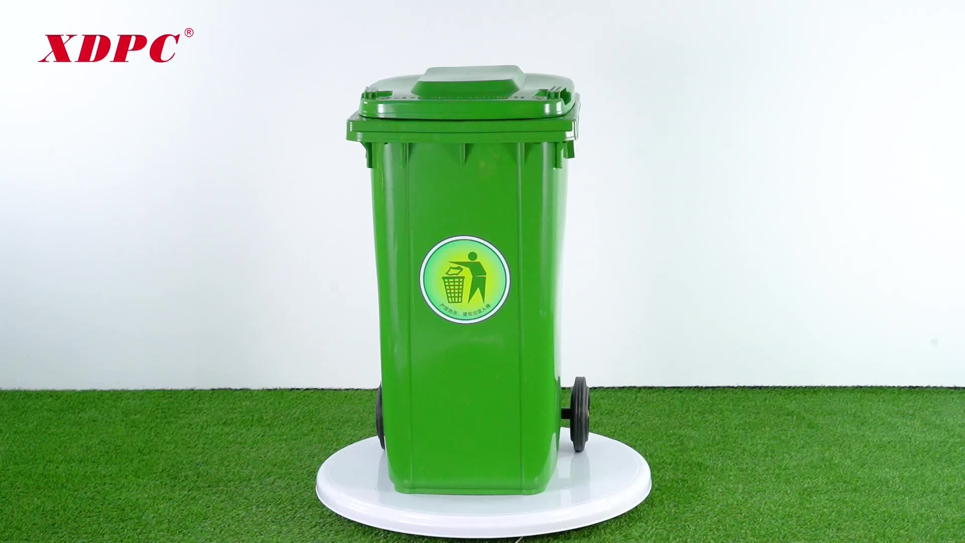 Outdoor Green Plastic 180 Liter Recycling Rubbish Garbage Bin - Buy 180 ...