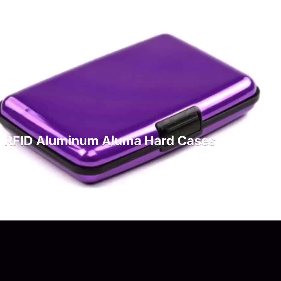 Rfid Aluminum Aluma Hard Wallet Credit Cards Holder Metal Id Case For ...