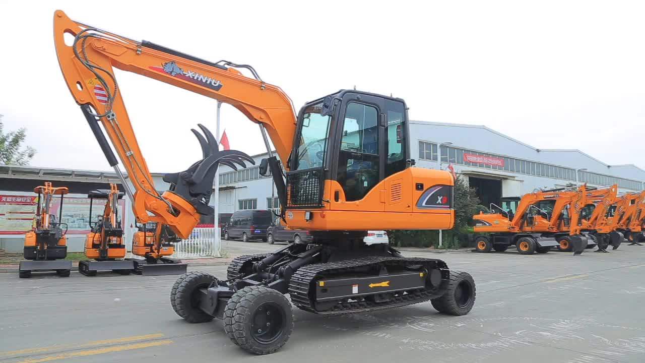 Xiniu 9 Ton Excavator X9 Wheel Crawler Excavator Hydraulic Excavator ...