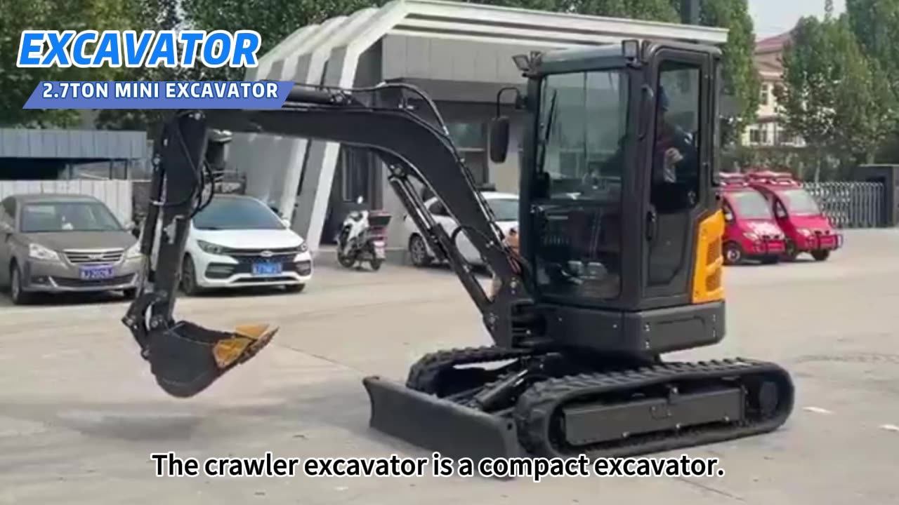 High-quality 2.7ton Crawler Mini Excavator With Ce Certification ...