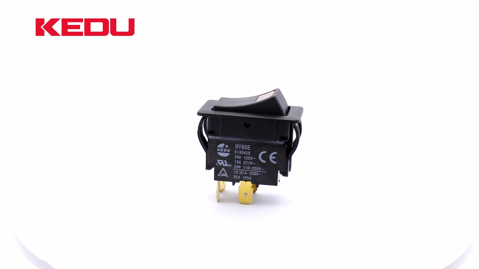 Kedu High Quality Rocker Switch With Red Light Indicator Hy60e - Buy ...