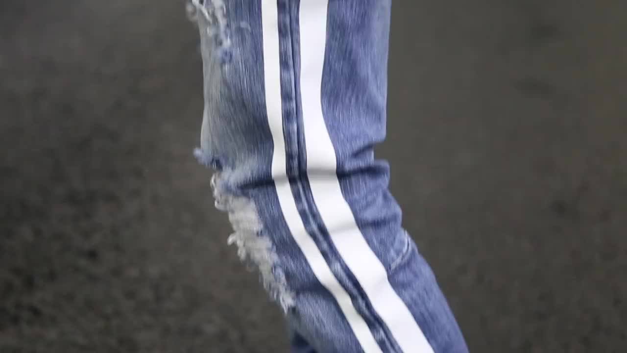 Oem New Style Boys Pants Stock Dropshipping Damaged Men Track Jeans ...