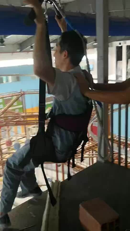 Indoor Zip Line Kids Small Roller Coaster Play Set Playground Equipment ...