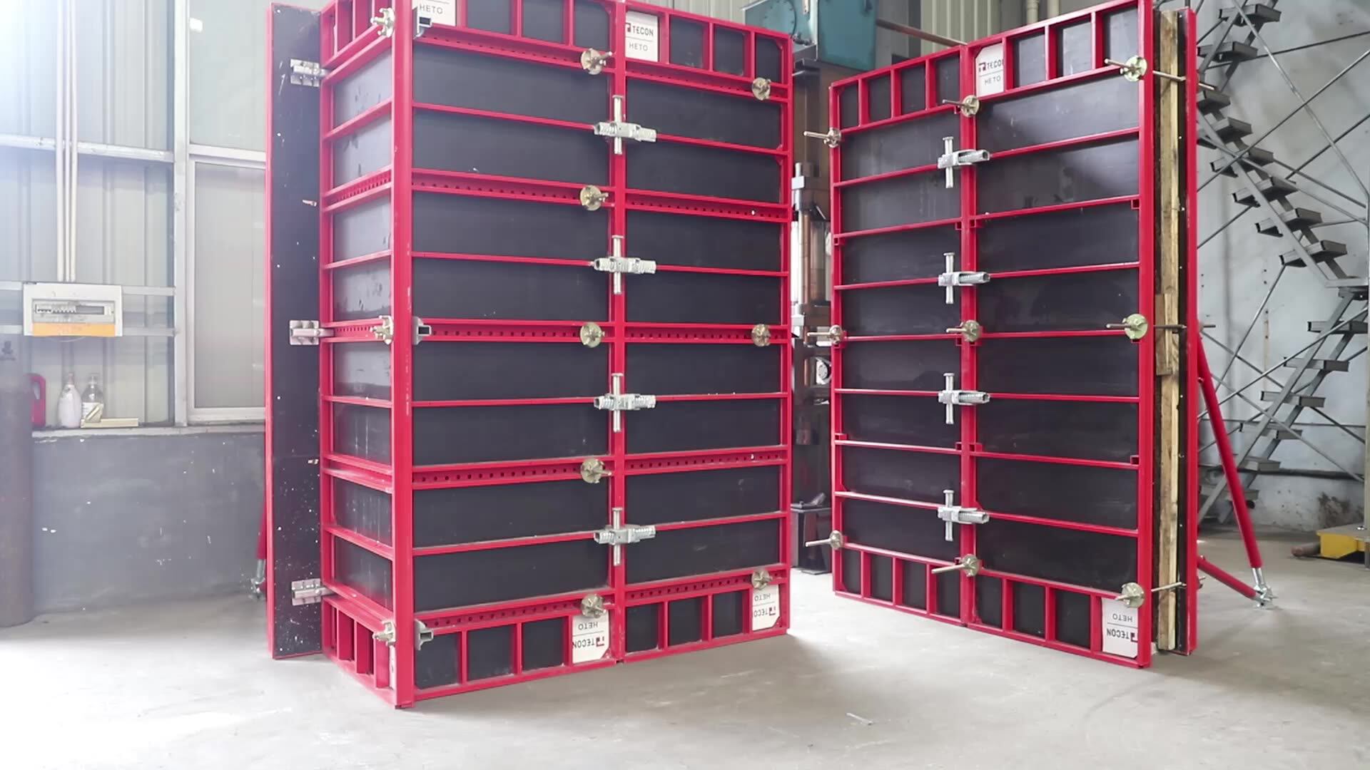 Tecon Q345 Concrete Forming Wall Form Adjustable Column Steel Frame ...