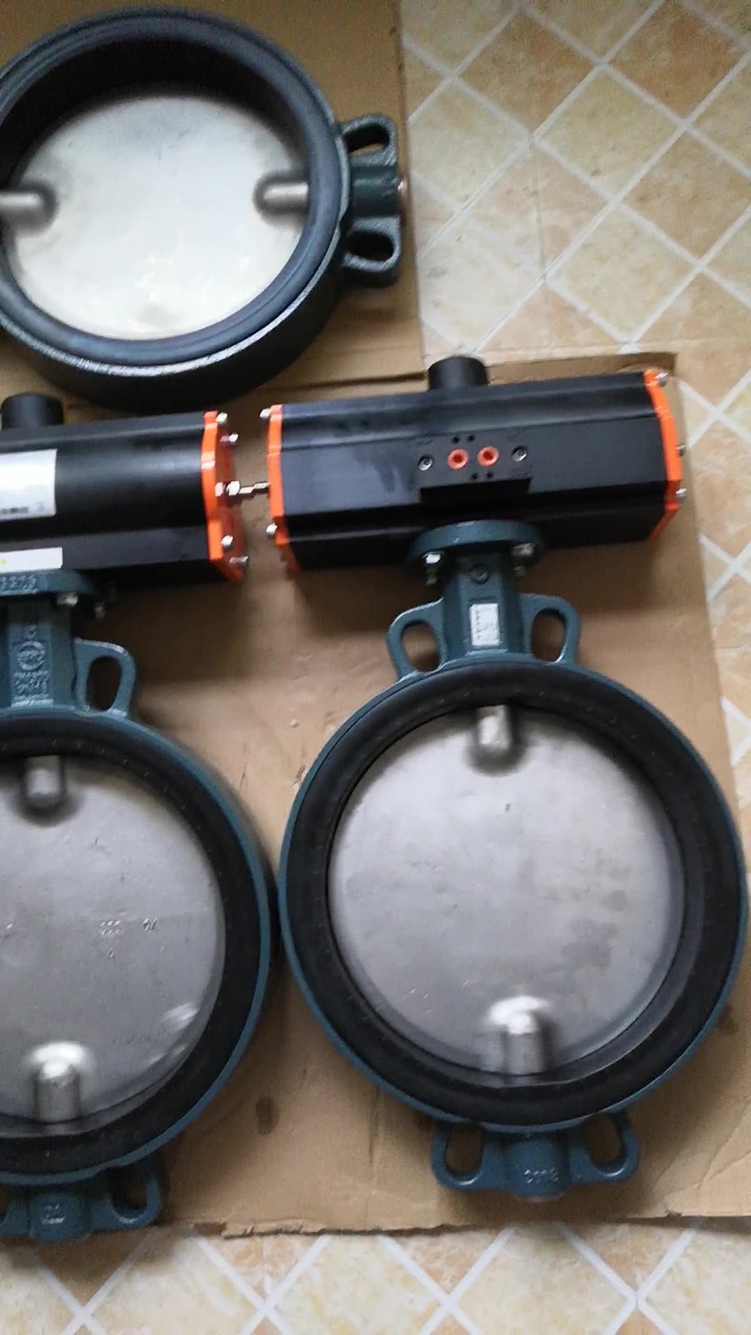 EBRO气动蝶阀Z011-A DN150+EB6.1SYD EB6DW双作用执行器-阿里巴巴