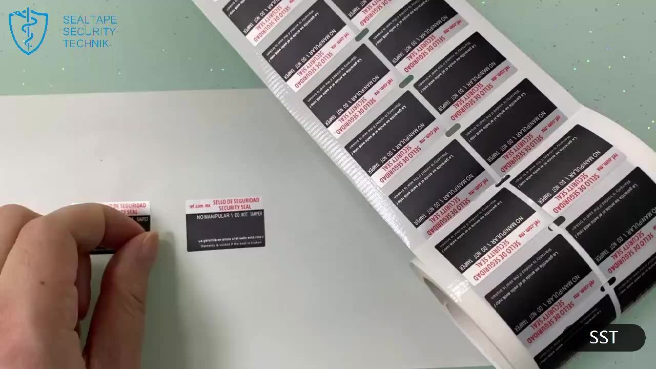 Anti Fake Counter Feit Warranty Proof Tamper Evident Seal Security ...
