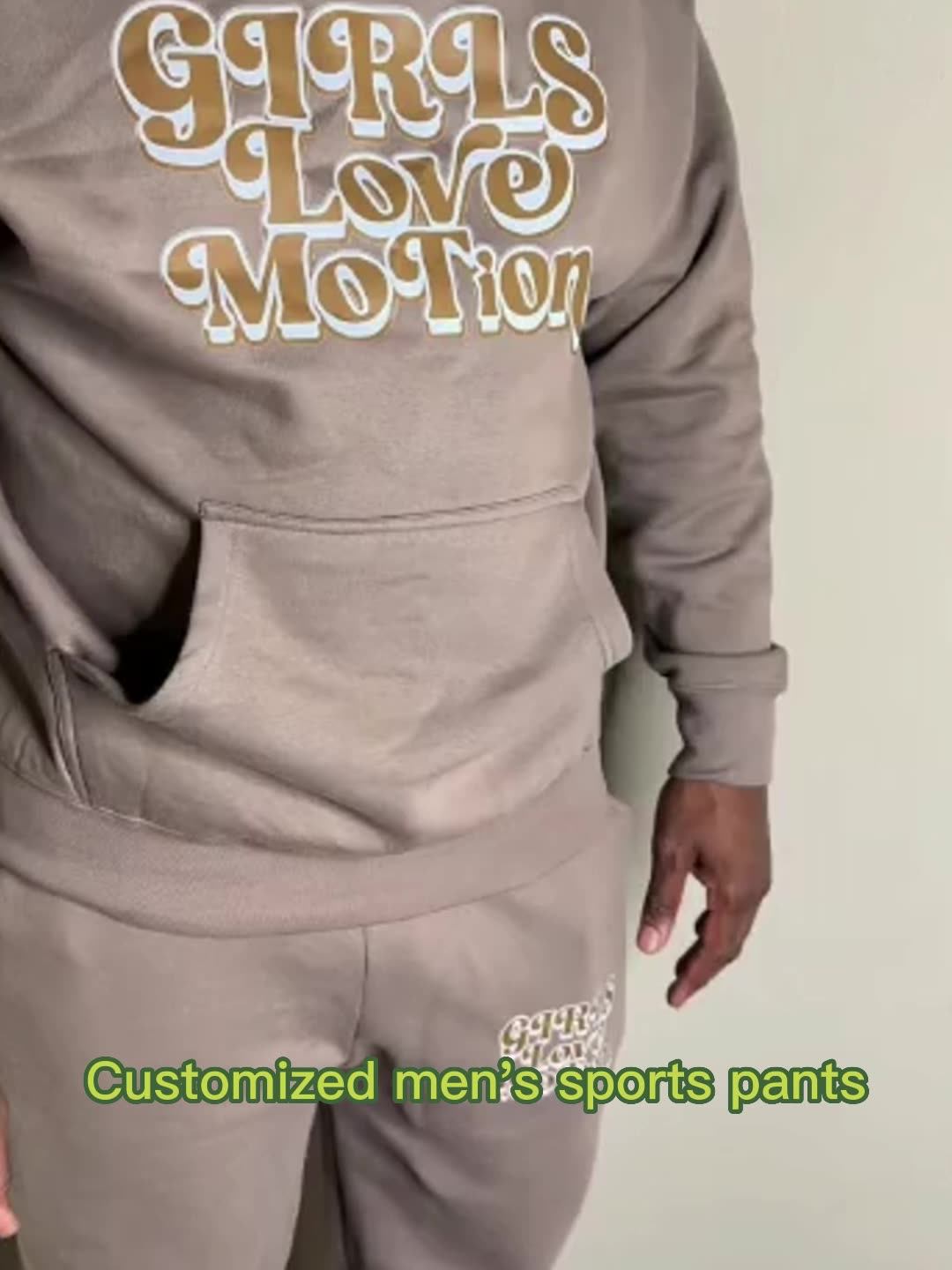 Custom Applique Logo Casual Jogging Tracksuits For Men Streetwear ...