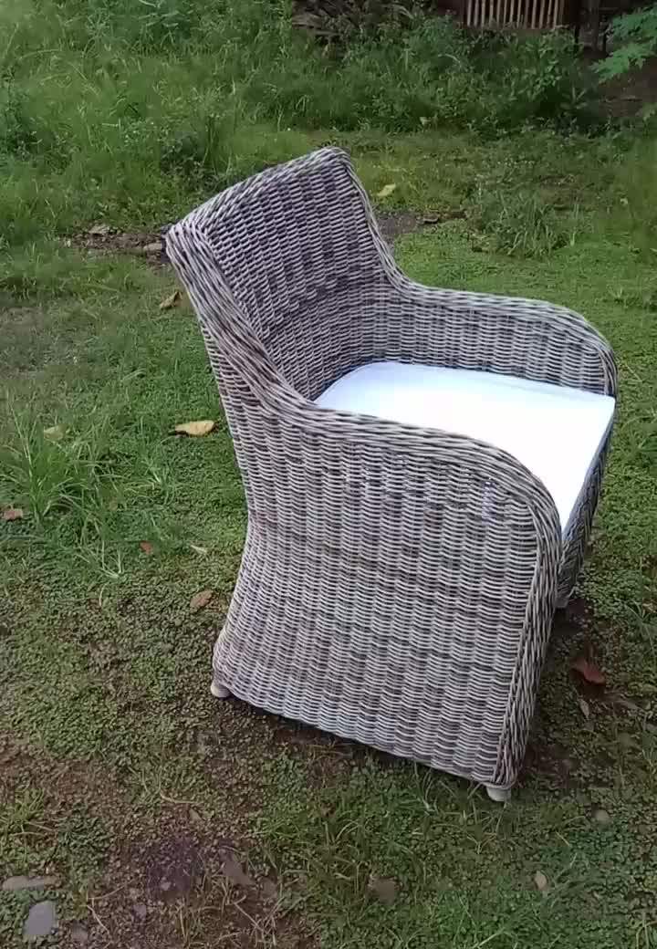 Gray Rattan Raw Material Dining Chairs Furniture - Buy Rattan Chair ...