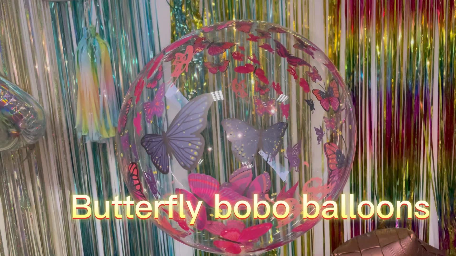 30inch Transparent Bobo Balloon 20cm Wide Mouth Clear Bobo Balloons Toy ...
