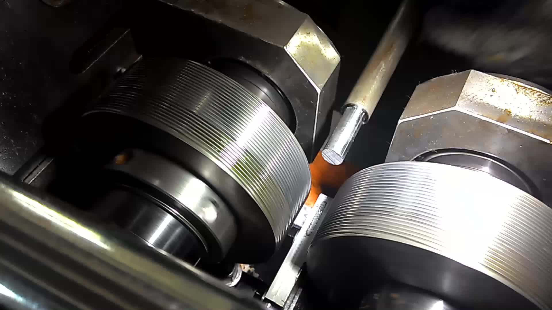 Used Cold Cnc Steel Pipe Rod Bar Flat Die Screw Spline Thread Rolling ...