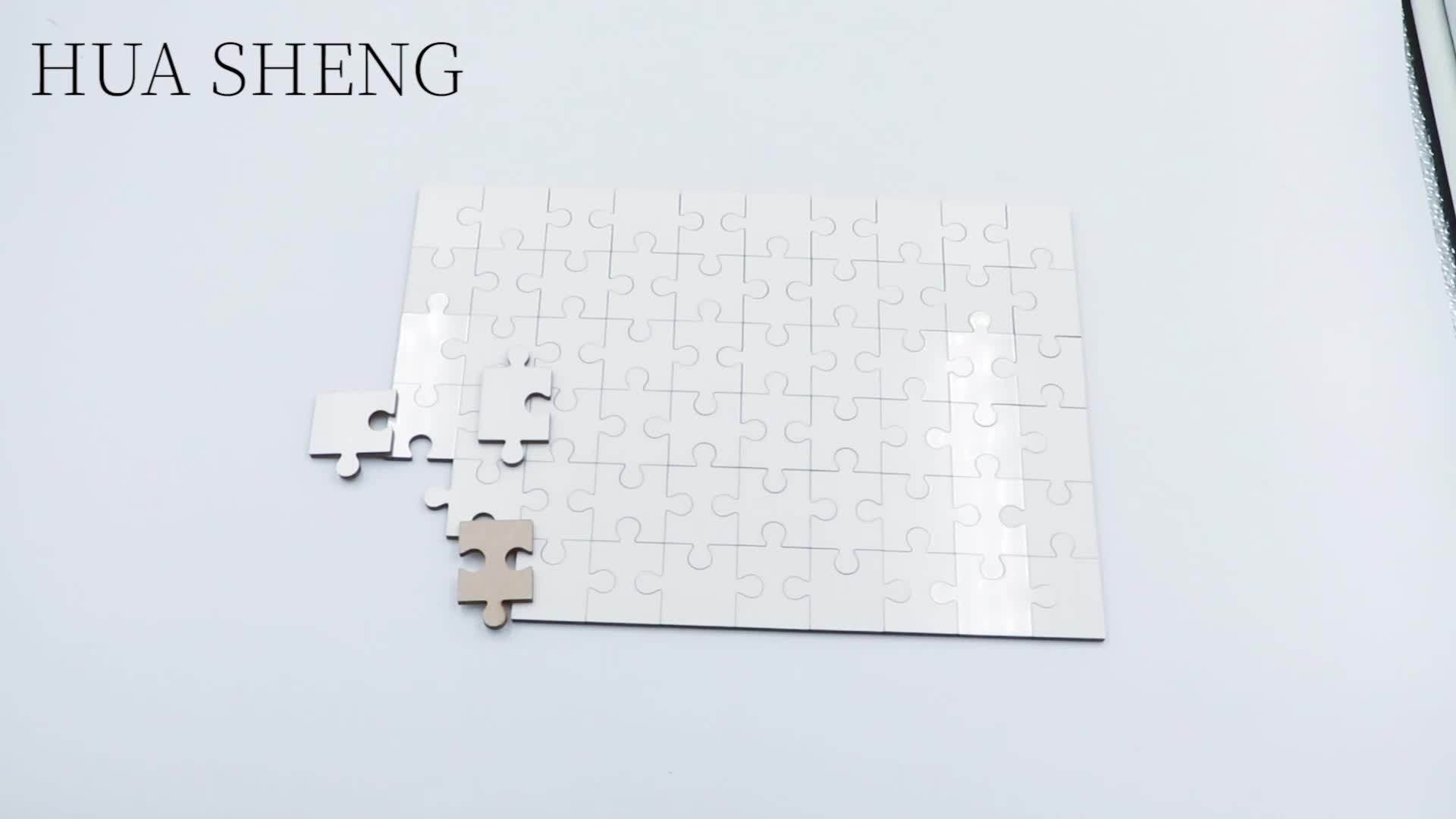 A4 Size Cutting 60pcs Mdf Dye Sublimation Blank Jigsaw Puzzle - Buy Mdf ...