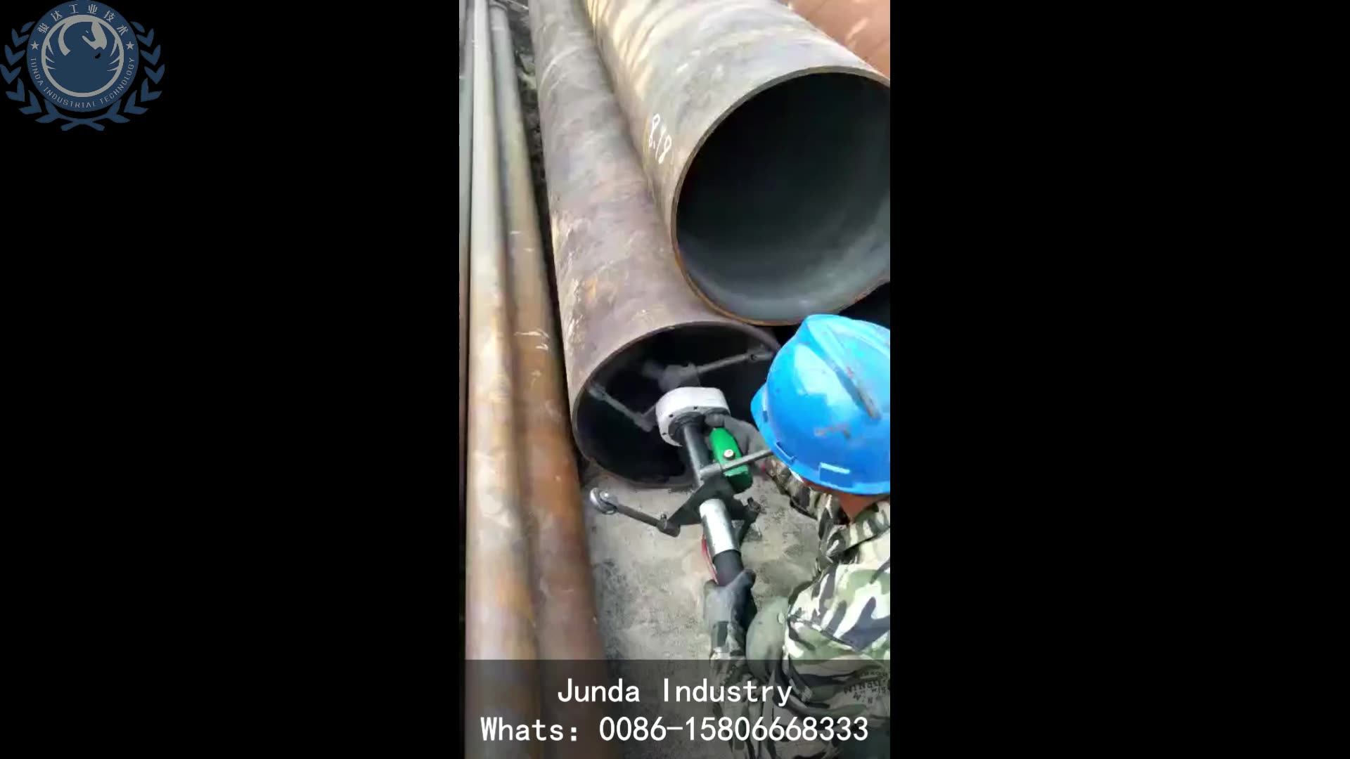 Small Pipe Internal Sand Blasting Equipment Internal Pipe Blasting ...