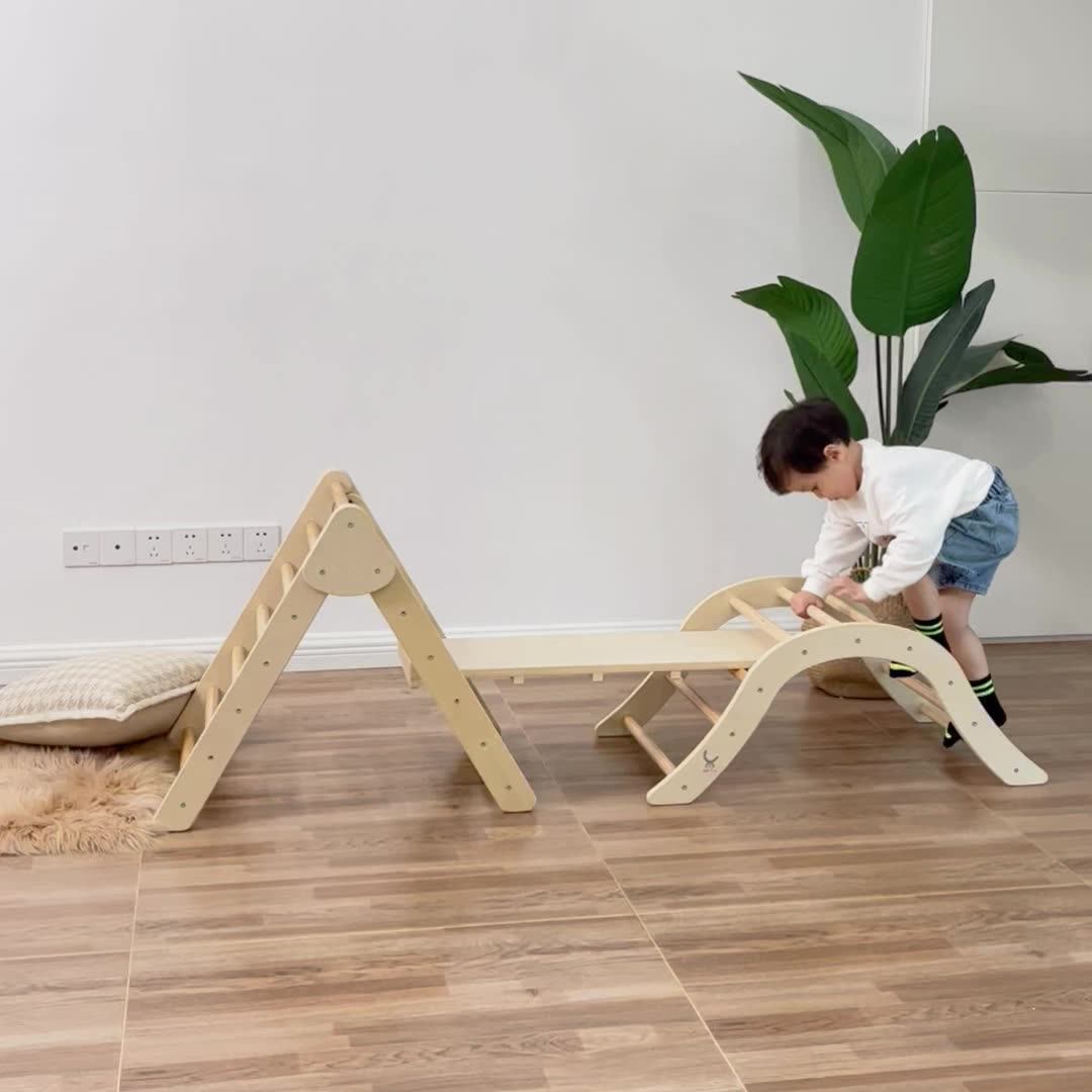 Kids Piklers Triangle Set Wooden Climbing Piklers Triangletriangle ...