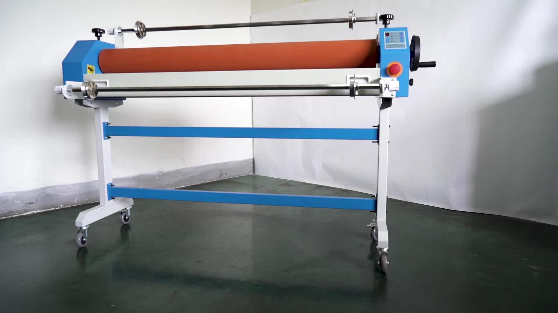 Lam-1600 1600mm 60 Inch Electrical Cold Laminator With Film Shaft Easy ...