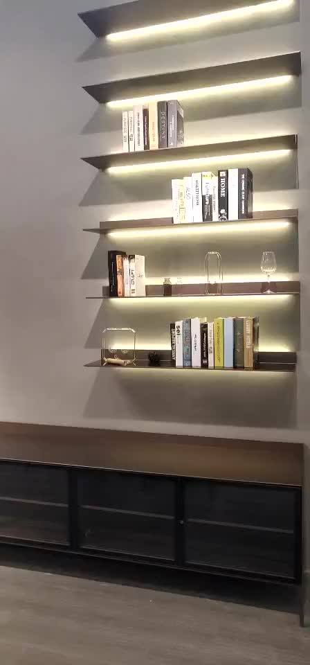 Led Floating Glass Shelves Glass Shelf Led Wall Mounted Shelf Tempered ...