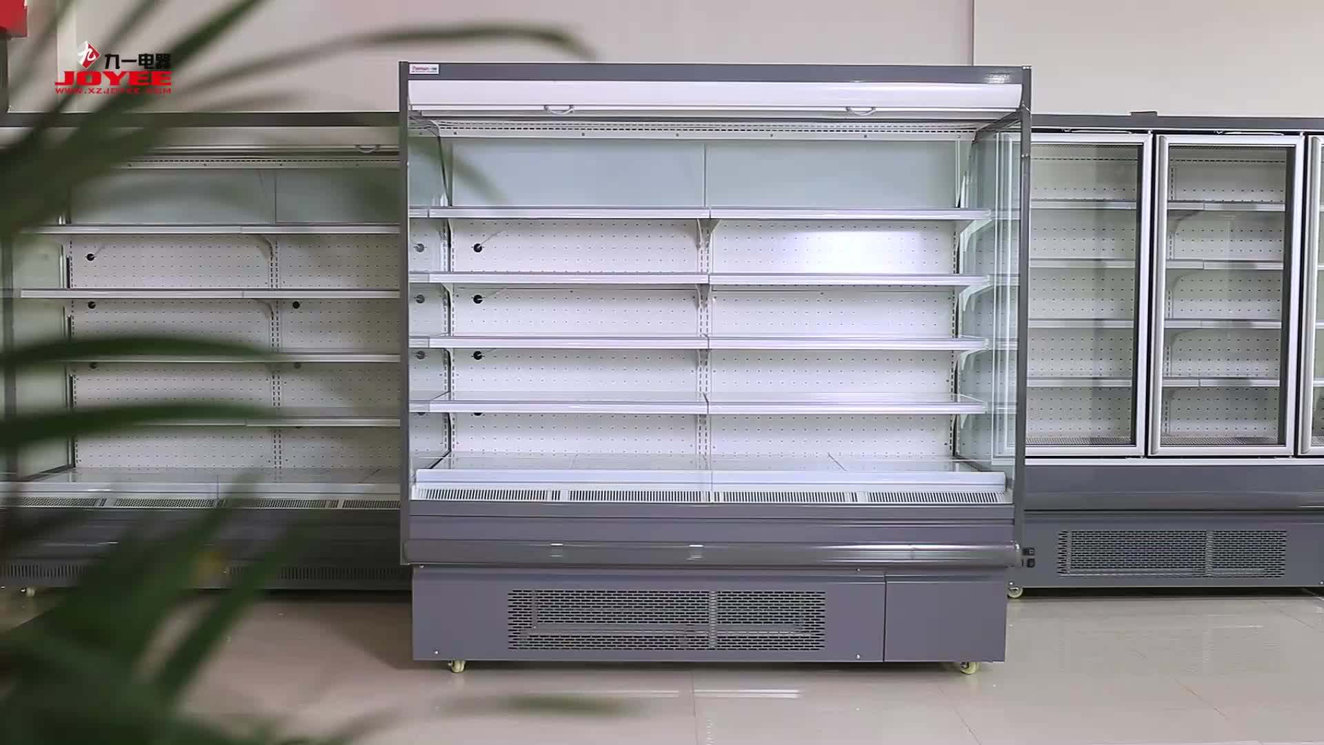 Supplier Supermarket Multi-deck Open Chiller Energy Saving Beverage ...
