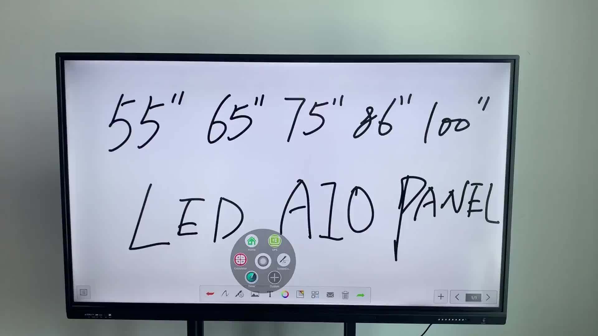 65 Inch Led Lcd Smart Tv & Touch Screen Monitor & Interactive Display ...