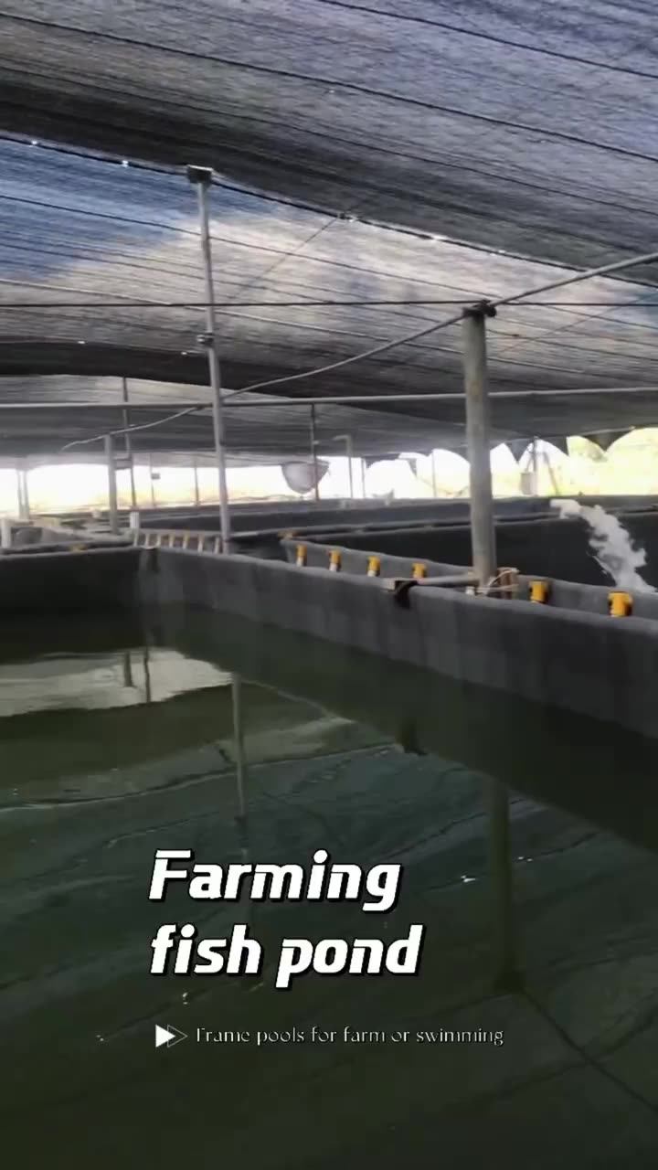 Pvc Canvas Tarpaulin Fish Pond Frame Fish Farming Pools Abrasive ...