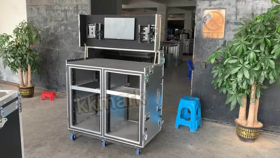 Media Image Control Flight Rack Case For Video Tricaster With Tv Mount ...