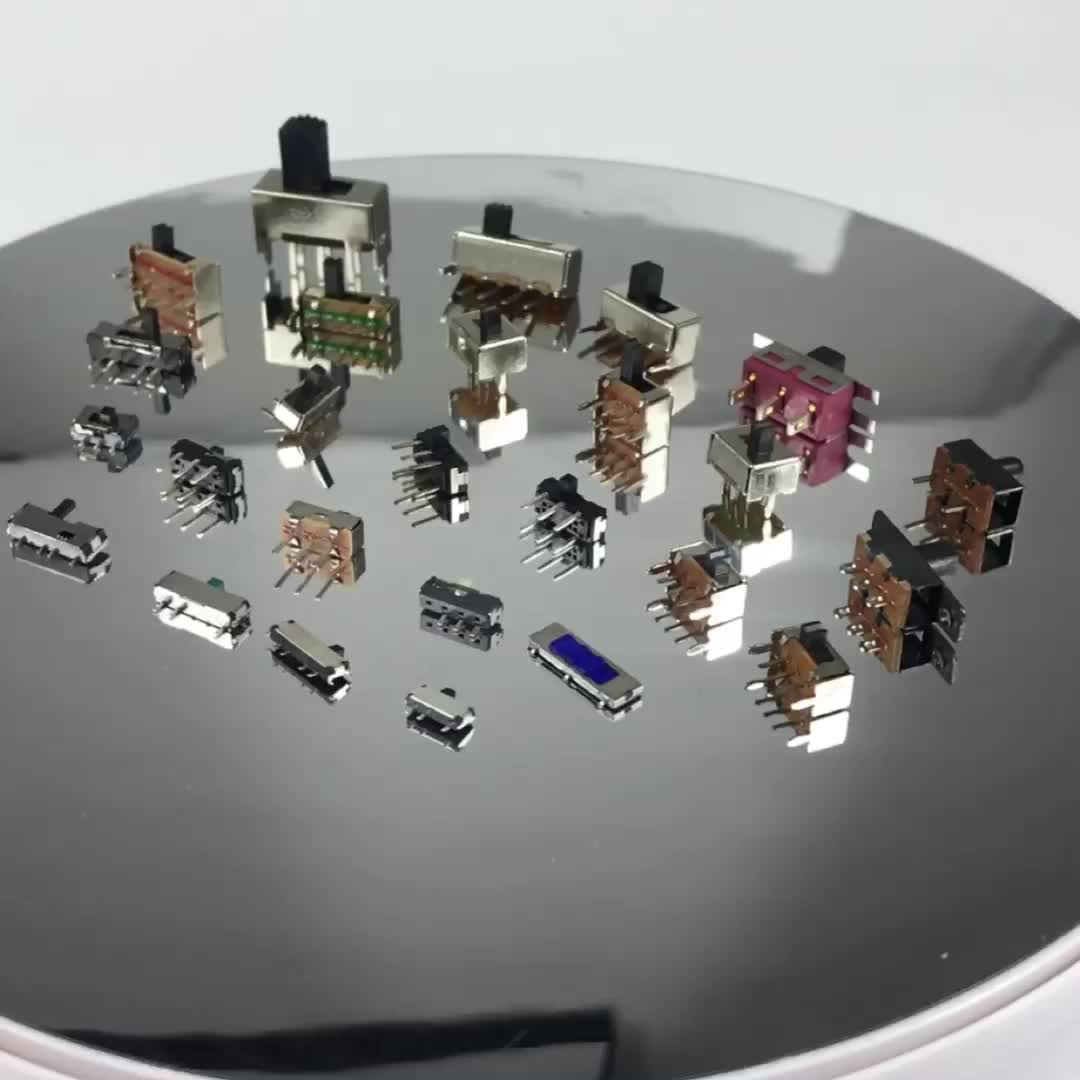 High Quality Dpdt 6pin Slide Switch Vertical Pcb Slide Switch 300ma 6v - Buy 6 Pins Mini Switch ...