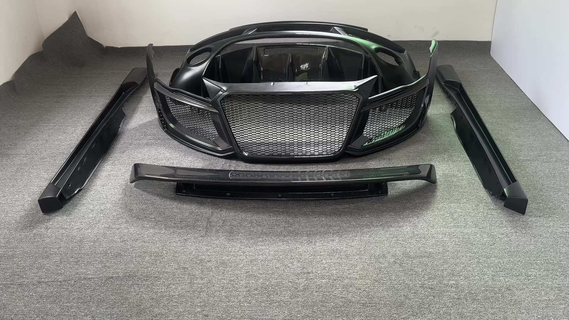 Rg Style Carbon Fiber Bodykit Bumper Accessories 2007-2015 For Audi R8 ...