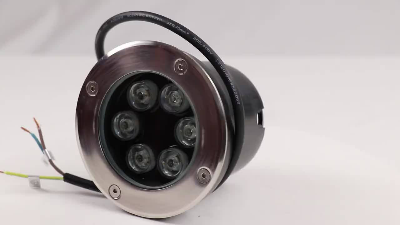 6w Ip65 Outdoor Rgb Recessed Inground Lamp Led Underground Lighting ...