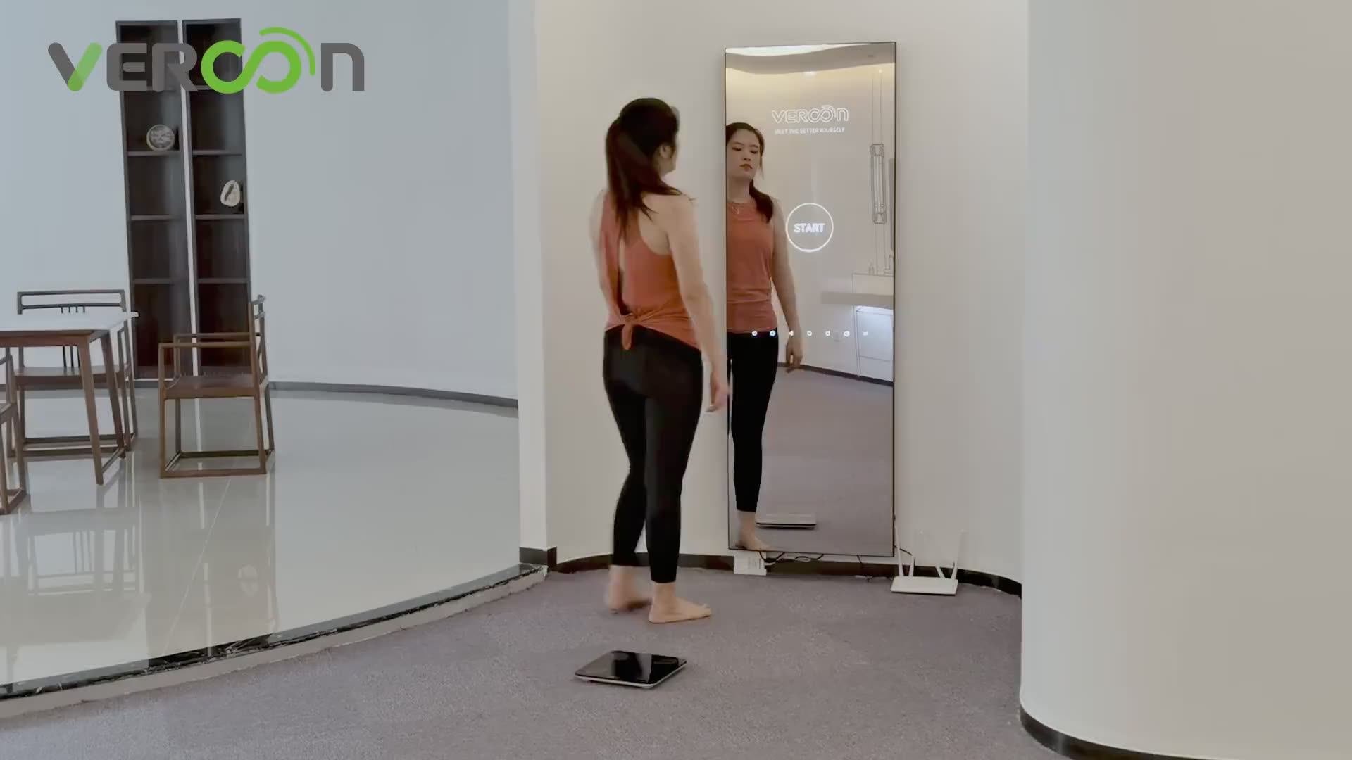 Factory Direct 3d Camera Smart Workout Mirror Home Gym Digital Exercise ...